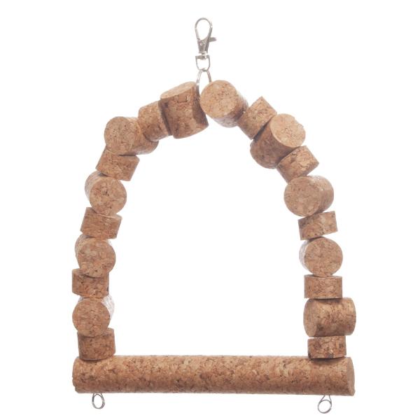 メーカー：(株)リーフ Leaf Corp こわして楽しいコルクブランコ　鳥用おもちゃ　小型インコ　4582645947484　リーフコーポレーション　リーフコーポ　リーフ　ＬＥＡＦ　Corp　necoyama工房　鳥　おもちゃ　玩具　バー...