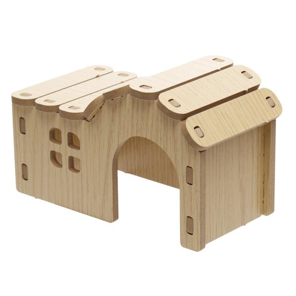 メーカー：(株)リーフ Leaf Corp ハムスター用　組み立て式ハウス　アーチ屋根のお家　4582645950361　ｋｓｚｋ　hw1fnslist　小動物　ハムスター　ハウス　お家　木製　ハムスター　ドワーフハムスター　ジャンガリアン...