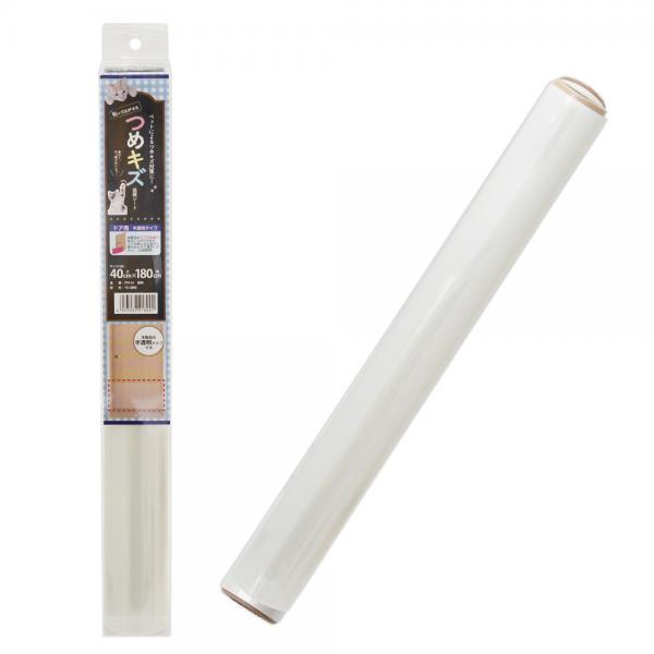 nych　20180304　4977932218901　PTS-01　CL　明和グラビア株式会社　明和グラビア　ツメ傷保護シート　吸着タイプ　クリア　４０×１８０ｃｍ　猫　爪とぎ　防止シート　ふすま　猫用品　犬用品　つめ　爪　キズ　傷　保護...