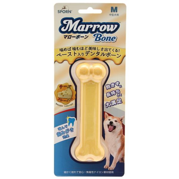 メーカー：プラッツ プラッツ　SPORN　マローボーン　M　チーズフレーバー　0708443448105　SP44810　20191226　GBNM　犬用品　おもちゃ　ザ　スポーツ　カンパニー　The　Company　PLATZ　チーズ　チ...