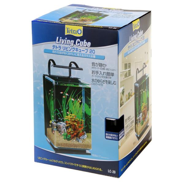 メーカー：テトラ tetramedaka　アクアリウム用品　_aqua　sfset　テトラ　リビングキューブ　ＬＣ−２０　Ｔｅｔｒａ　4571269551306　73517　20171206　水槽セット　熱帯魚水槽　インテリア水槽　アクアリ...