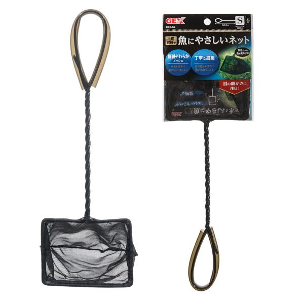 メーカー：ジェックス _aqua　金魚・メダカ　20180225　nych　4972547034557　26022　ジェックス　ＧＥＸ　魚にやさしいネットＳ　極細　ネット　アミ　網　メッシュ　上質　高級　やさしい　黒　ブラック　黒色　選別　...