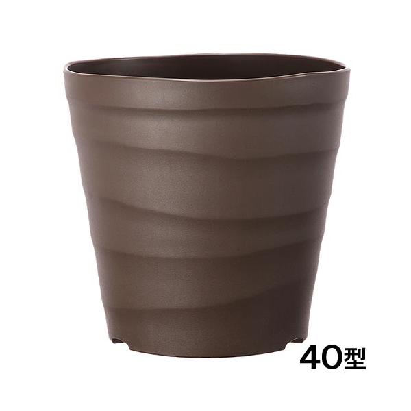 メーカー：アップルウェアー 鉢　植木鉢　ガーデニング用品　_gardening　園芸用品　ガーデニング　アップルウエア　20160516　ＫＫ　4905980133082　アップルウェアー　クラフトポット　４０型　ダークブラウン　素焼き鉢　...