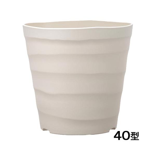 メーカー：アップルウェアー 鉢　植木鉢　ガーデニング用品　_gardening　園芸用品　ガーデニング　アップルウエア　20160416　ＫＫ　4905980133068　アップルウェアー　クラフトポット　４０型　ホワイト　素焼き鉢　漆喰　...