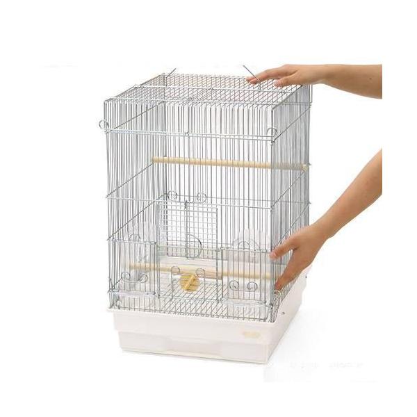 メーカー：ＨＯＥＩ minimalcages　cage　35tnrst　white　小動物　鳥　とり　小鳥　ケージ　ゲージ　鳥篭　鳥かご　とりかご　鳥籠　かご　籠　篭　ＨＯＥＩ　ホーエイ　３５手のり　ステンレス　ホワイト　20130606　...