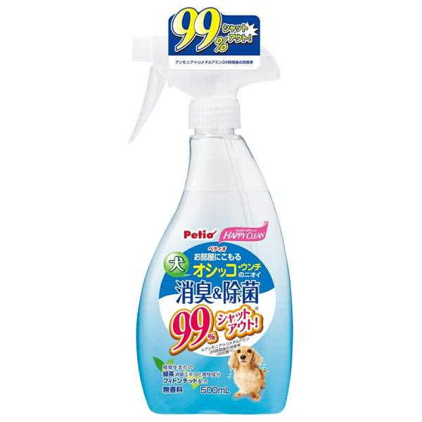 メーカー：ペティオ 犬　犬用品　猫　猫用品　消臭＆除菌　消臭用品　ヤマヒサ　ペティオ　ハッピークリーン　犬オシッコウンチのニオイ　５００ｍｌ　20111121　MO　除菌スプレー　除菌　_dog　_neko　TcrJZlvj　4903588...