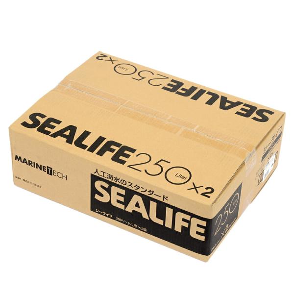 メーカー：マリンテック 人工海水　アクアリウム用品　人工海水・底床　海水　人工　天然海水　マリンテック　シーライフ　５００リットル用　２５０Ｌ×２袋　_aqua　a_seawater　kmwr_aqa_jkaisui　49974830112...