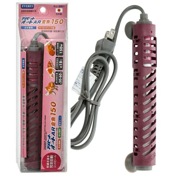 メーカー：エヴァリス アクアリウム用品　kjKPkin　アクア用品　ヒーター　保温　エヴァリス　プリセットオートヒーター　ＡＲ金魚１５０Ｗ　オートヒーター　金魚　20131008　ＫＫ　4540150001350　heater_everes...