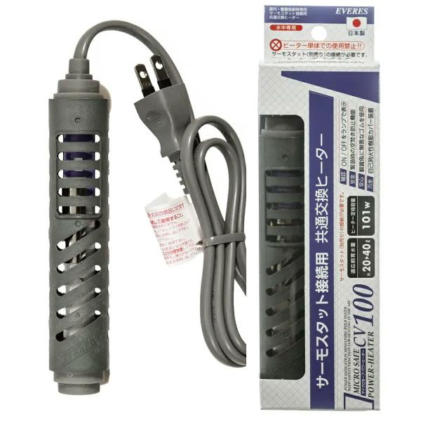 メーカー：エヴァリス アクア用品　ヒーター　保温　エヴァリス　マイクロセーフパワーヒーター　ＣＶ１００　単体　20131008　ＫＫ　45401500012204　aq2_evh1511　アクアリウム　opa2_delete　2111bre...
