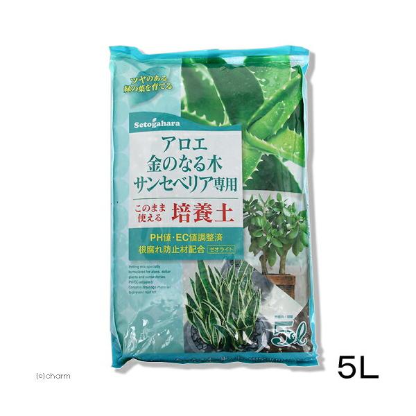 メーカー：瀬戸ヶ原花苑 観葉植物　土　培養土　_gardening　4960788901868　gardntuti_1402　瀬戸ヶ原花苑　せとがはらかえん　アロエ・金のなる木・サンセベリア専用培養土　サンスベリア　アロエ　５Ｌ　ガーデニン...