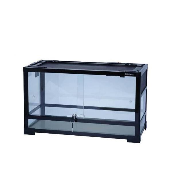 メーカー：三晃商会 爬虫類ケージ　爬虫類　ケージ　_insect　爬虫類・亀　亀　小動物　ガラスケース　三晃　パンテオン　ブラック　ＢＫ６０３５　６０．５×３０．５×３５ｃｍ　ＫＥＺ　20130613　sfset　_hachu　kmwr_r...