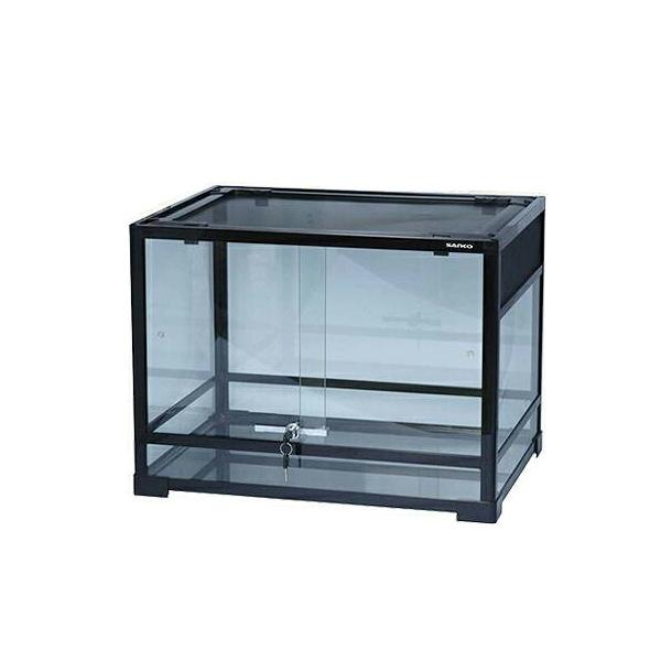 メーカー：三晃商会 爬虫類ケージ　爬虫類　ケージ　_insect　爬虫類・亀　亀　小動物　ガラスケース　三晃　パンテオン　ブラック　ＢＫ６０４５　６０．５×４５．５×４５ｃｍ　ＫＥＺ　20130613　sfset　_hachu　kmwr_r...