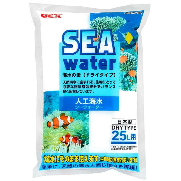 メーカー：ジェックス 人工海水　アクアリウム用品　GEX　_aqua　アクア用品　海水　塩　海水用品　ジェックス　人工海水シーウォーター　25リットル用　4972547119766　20150125　KK　SEAwater　SEA　wate...