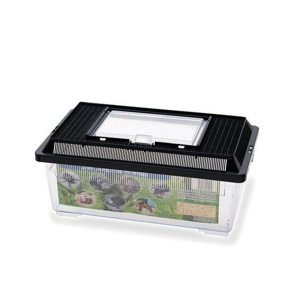 メーカー：鈴木製作所 _aqua　_insect　_animal　飼育容器　フラット　黒　３６５×２１５×１５５ｍｍ　プラケース　昆虫　カブトムシ　クワガタ　金魚等　アクア用品　幅３０ｃｍ〜　プラケース・飼育容器　機能で選ぶ　標準タイプ　サ...