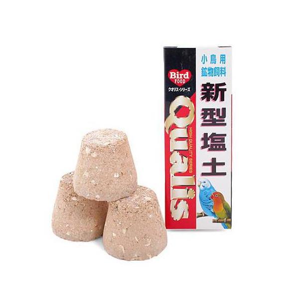 メーカー：ペッズイシバシ horei_bard_sapri　_animal　小動物　鳥　小鳥　鳥用品　小鳥用品　フード　ミネラル補給　カルシウム補給　栄養補助　栄養補給　クオリス　新型塩土　３ヶ入　１５５ｇ　20120426　SM　4970...