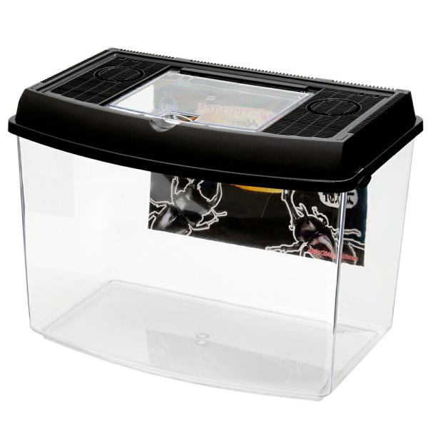 メーカー：マルカン ▲昆虫用品　飼育用品　プラケース　カブト・クワガタ・用品　プラケース他　万能プラケース　marukan　4906456511625　ワイドビューＢＬＡＣＫ　特大　マルカン　４３０×２６０×３１５ｍｍ　昆虫　飼育容器　透明...