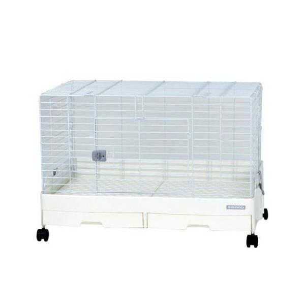 メーカー：三晃商会 minimalcages　うさぎケージ　三晃商会　SANKO　イージーホーム・エボ80　WH　ホワイト　81×50.5×55cm　4976285126208　_animal　小動物　小動物用品　イージーホーム　白　うさぎ...