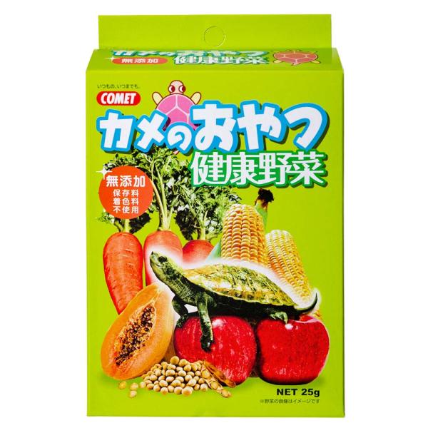 メーカー：イトスイ frditem_hidden　_hachu　_kame　4971453055830　コメットのおやつ　健康野菜　２５ｇ　両生類　爬虫類　餌　水棲ガメ　ヌマガメ　甲羅　野菜　フリーズドライ　乾燥　無添加　保存料着色料不使用...