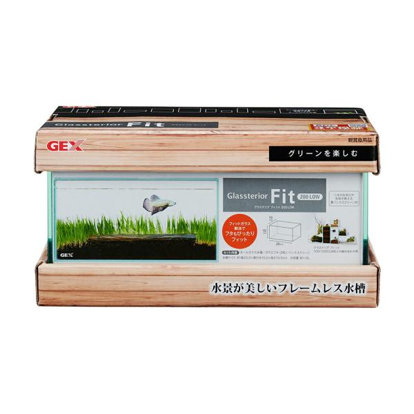メーカー：ジェックス paludarium　パルダリウム　テラリウム　ＧＥＸ　グラステリア　フィット　２００ＬＯＷ　4972547038401　20200306　ｋｓｚｋ　アクアリウム用品　水槽単品　オールガラス水槽　Ｆｉｔ　ベタ水槽　コケ...