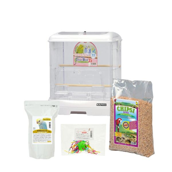 鳥籠　osminstartset　animalsetsiiku　_animal　セキセイインコ飼育セット　セキセイインコ　インコ　小型インコ　飼育セット　飼育　鳥　小動物　20200211　tsbs　one_grade_up　スターターセッ...