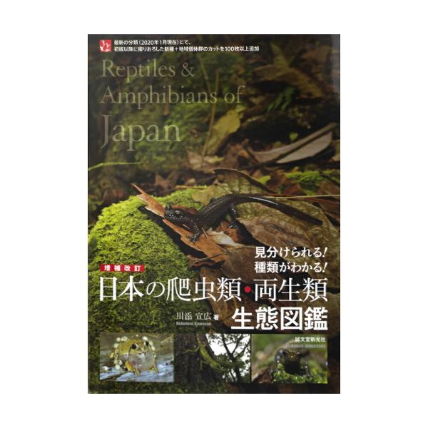 メーカー：誠文堂新光社 増補改訂　日本の爬虫類　両生類　生態図鑑　9784416620106　20200729　GBNM　爬虫類　書籍　入門書　図鑑　カエル　ヘビ　その他　イモリ　サンショウウオ　川添宣広　川添　宣広　誠文堂新光社　Rept...