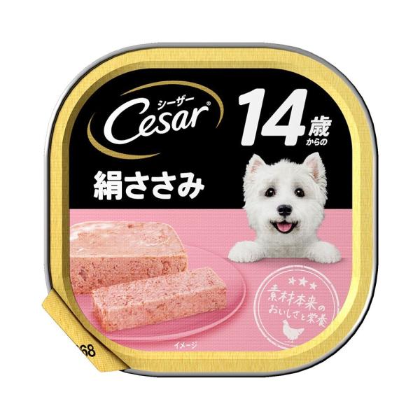 メーカー：マース f7k_pu5_mardog　_dog　マース　シーザー　14歳からの　絹ささみ　ささみ　100g　ドッグフード　犬フード　ペットフード　ウェットフード　ウエットフード　総合栄養食　高齢犬用　犬　イヌ　高齢犬　超高齢犬　シ...