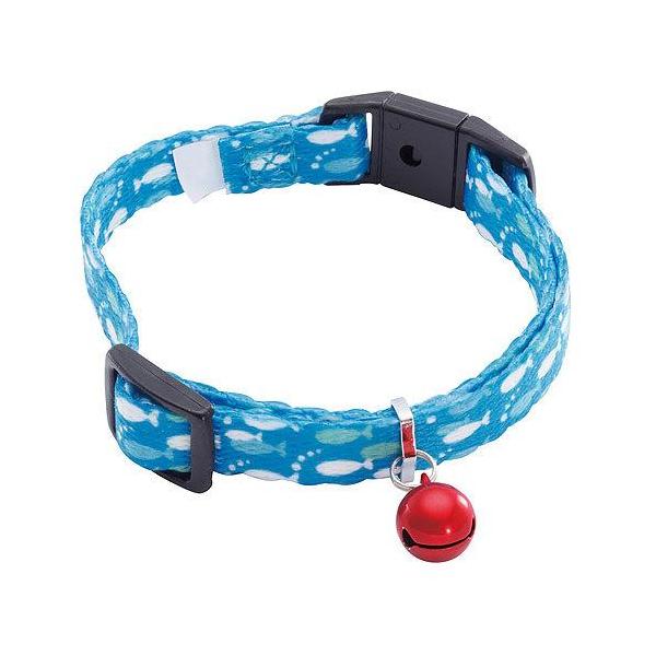 メーカー：ペティオ _neko　ぺティオ　Anycatカラーおさかな　ブルー　4903588572944　KNIM　20160509　ヤマヒサ　petio　猫用品　愛猫グッズ　ペット用品　ペットグッズ　キャット　キヤット　首　首輪　鈴　かわ...