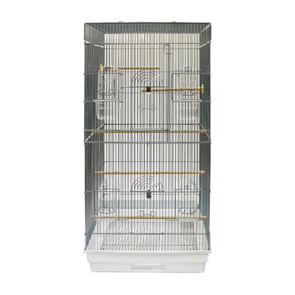メーカー：ＨＯＥＩ minimalcages　cage　465long　white　ＨＯＥＩ　鳥かご　４６５ロング　４６５−Ｌ　銀色メッキ　ホワイト　4963067012071　20201209　ＧＢＮＭ　y20m12　鳥　ケージ　小鳥　豊...