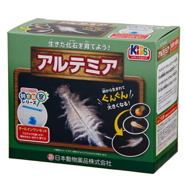 メーカー：日本動物薬品 日本動物薬品　ニチドウ　飼育観察セット　アルテミア　4975677045042　20210324　y21m03　nszk　飼育セット　観察セット　飼育　観察　kids　キッズ　こども　子ども　育てる　卵　生きもの　い...