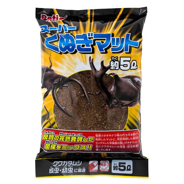 メーカー：ペティオ ペティオ　スーパーくぬぎマット　５Ｌ　4903588233326　20220323　ｙ22ｍ03　Y.K.　昆虫用品　飼育用品　エサ　かぶとむし　かぶと虫　くわがた虫　クワガタムシ　幼虫　成虫　栄養　育てる　育成　まっと...