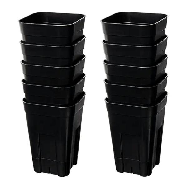スリット鉢　植木鉢　鉢　ガーデニング用品　2250002672356　プレステラ　９０深型　黒　１０個セット　rasa　ガーデニング　園芸用品　ポット　ビニールポット　ポリポット　苗ポット　育苗　プラステ　プラ鉢　深型　深鉢　y21m12　...