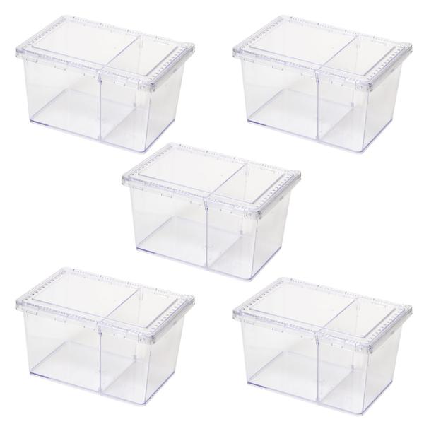 メーカー：シーラケース _aqua　金魚・メダカ　昆虫　プラケース　シーラーケース　セパレート　スライド式　_insect　クリアスライダー　クリアースライダー　ラージ　L　クリアスライダーL　Ｗ１８１×Ｄ１２４×Ｈ１１２　５個入り　202...