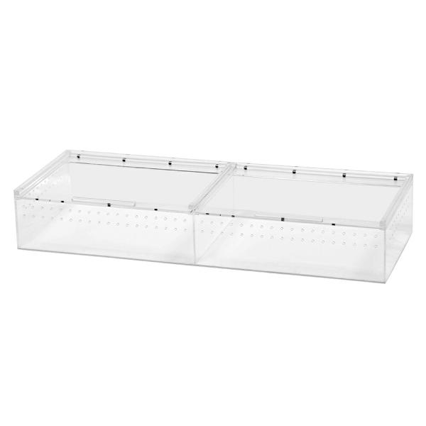 爬虫類ケージ　爬虫類　ケージ　クリアアクリルケージ２連　ＡＣＲ４２Ａ　2250002697311　両生類　飼育ケージ　飼育ケース　展示ケース　ベビー　ブリード　トカゲ　ヤモリ　蛇　ヘビ　ヒョウモントカゲモドキ　レオパ　レオパードゲッコー　ク...