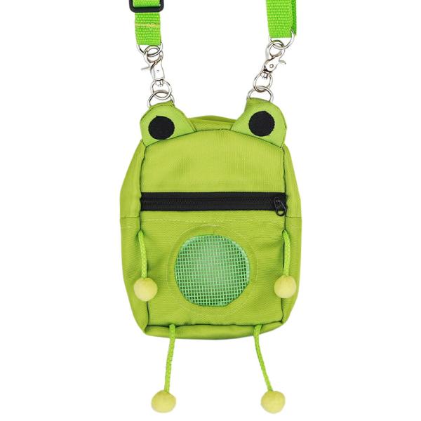 メーカー：Rainbow mlmanimbd　レインボー　アニマルポーチ　4589462728050　20220426　ｙ22ｍ04　Y.K.　モモンガ　フクロモモンガ　小動物　小動物用品　ポーチ　ナイロン　カエル　ボア　可愛い　コミュニケ...