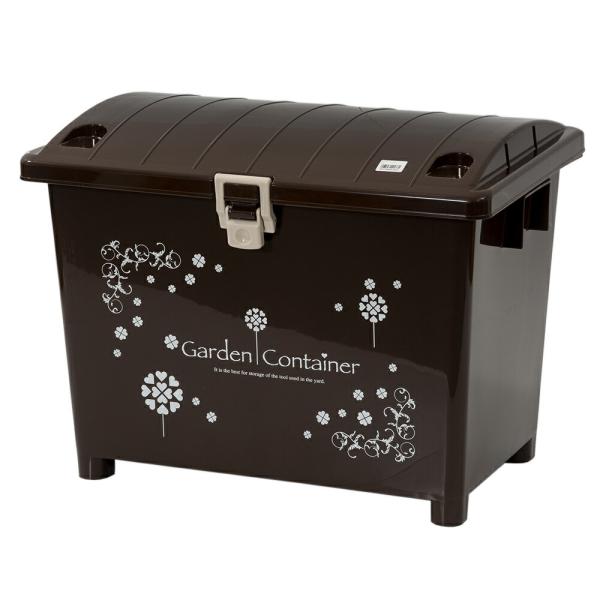 メーカー：平和工業 ガーデンコンテナ　ブラウン　4907556201331　20220420　ｙ22ｍ04　ytks　ガーデニング　コンテナ　用具入れ　整頓　箱　ボックス　宅配ボックス　BOX　宅配BOX　郵便　施錠　配達物　宅配便　荷物受...