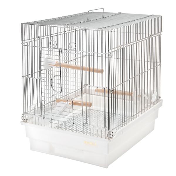 メーカー：ＨＯＥＩ minimalcages　_animal　鳥　ケージ　ホーエイ　２１手のり　銀色　ＨＯＥＩ　２１手のりステンレス　ホワイト　２９×３６．５×３９ｃｍ　4963067005042　キンカチョウ　カナリア　錦華鳥　錦花鳥　カ...