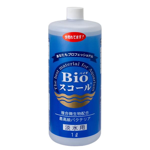 メーカー：ベルテック Ｂｉｏスコール　淡水用　１Ｌ　バクテリア　アンモニア　亜硝酸　有機物　分解　4560101100222　20220711　ｙ22ｍ07　mura　アクアリウム用品　アクア用品　アクアリウム　淡水　観賞魚　水質調整剤　複...