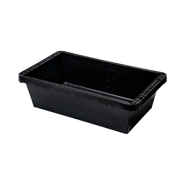プラ箱２５　マルチボックス　ブラック　Ｗ６２．０×Ｄ３７．０×Ｈ１７．５ｃｍ　約２５Ｌ　お一人様２点限り　4582688940015　20220823　y22m08　Y.K.　アクアリウム　アクアリウム用品　メダカ鉢　ビオトープ　ビオ　メダ...