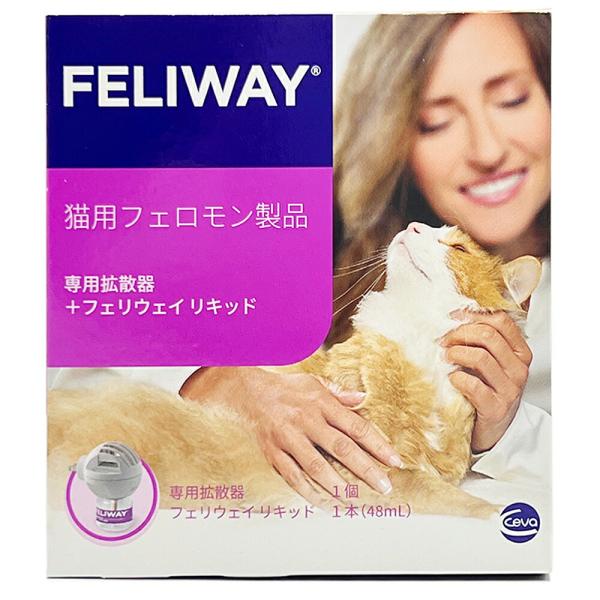 メーカー：セバ・ジャパン メーカー画像　フェリウェイ　専用拡散器＋リキッド４８ｍｌ　3411110012499　20221011　ｙ22ｍ10　mura　猫用品　猫　ねこ　猫用　ねこ用　フェロモン　フェイシャルフェロモンＦ３類縁化合物　フェ...