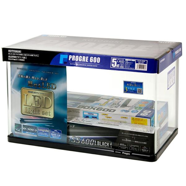 メーカー：コトブキ コトブキ工芸　ｋｏｔｏｂｕｋｉ　プログレ６００　５点　ＬＥＤ　６０ｃｍ水槽セット　4972814014237　20221121　ｙ22ｍ11　Y.K.　_aqua　観賞魚　曲げガラス　フレーム付　上部フィルター　フラット...