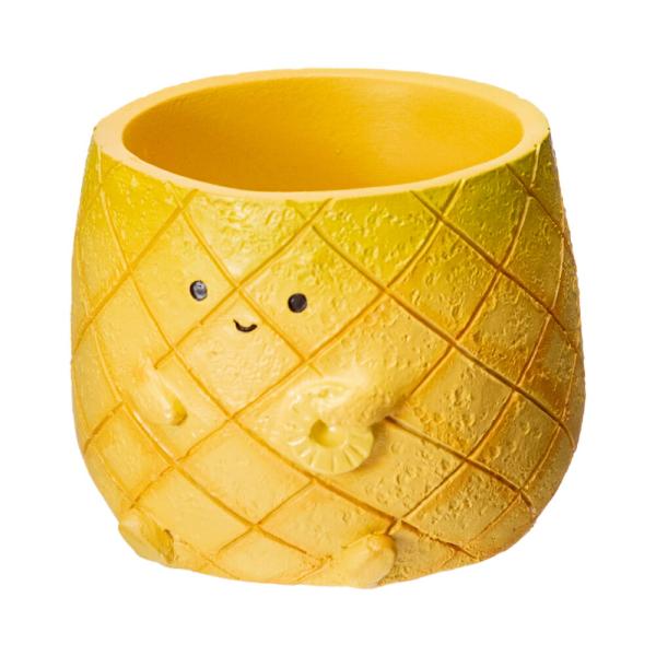 メーカー：ケーイーアイ littleregin　鉢カバー　鉢　植木鉢　ガーデニング用品　リトルレジンポット　パイナップル　１号ポット用　4530254159811　20230213　y23m02　Y.K.　リトルアニマル　レジン　プラスチッ...