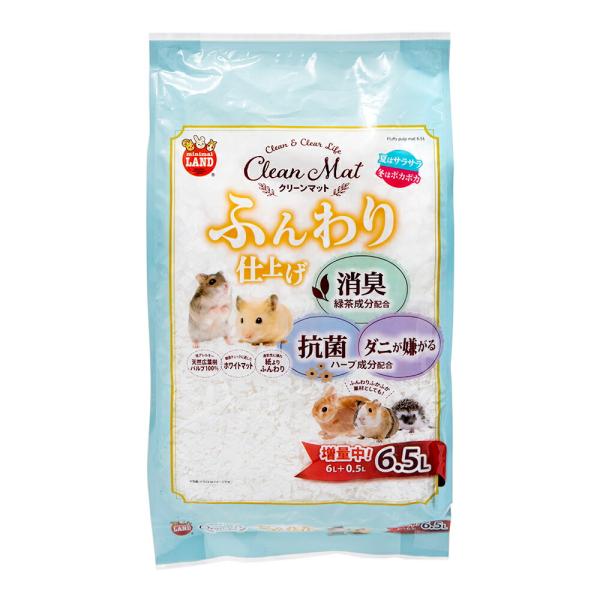 メーカー：マルカン ハムスター　床材　4906456577676　マルカン　クリーンマット　ふんわり仕上げ　６Ｌ　小動物　小動物用品　鳥　鳥用品　ゴールデン　ゴールデンハムスター　ジャンガリアン　ジャンガリアンハムスター　ドワーフハムスター...