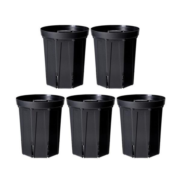スリット鉢　植木鉢　鉢　ガーデニング用品　カネヤ産業　ロングタイプ　ＣＳＭ−１５０Ｌ　黒　バラ鉢　果樹鉢　2250002727766　園芸　ガーデニング　プランター　５号　直径１５ｃｍ　幅１５ｃｍ〜　園芸用品　皿　八カバー　ポット　ボール　...