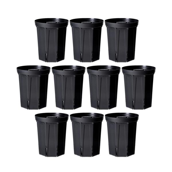 スリット鉢　植木鉢　鉢　ガーデニング用品　カネヤ産業　ロングタイプ　ＣＳＭ−１５０Ｌ　黒　バラ鉢　果樹鉢　2250002727766　園芸　ガーデニング　プランター　５号　直径１５ｃｍ　幅１５ｃｍ〜　園芸用品　皿　八カバー　ポット　ボール　...