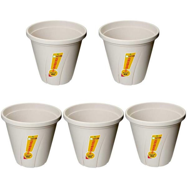メーカー：大和プラスチック 鉢　植木鉢　ガーデニング用品　大和プラスチック　根はり鉢　８号　ホワイト　4903266726447　ガーデニング　園芸　園芸用品　ポット　8号ポット　根張鉢　緑　みどり　プラスチック　プラ鉢　植物　花　苗　スリ...