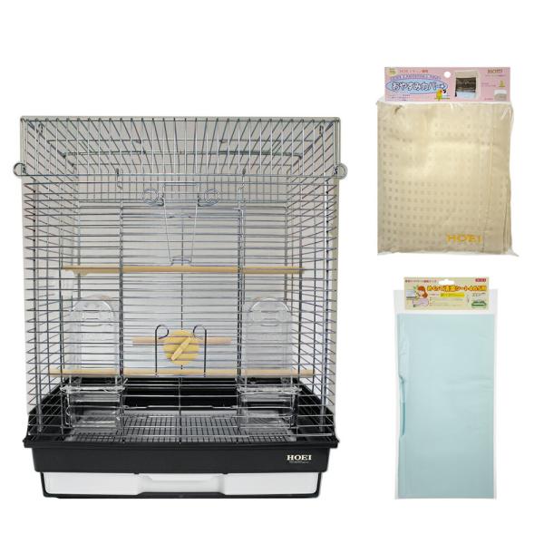 メーカー：ＨＯＥＩ birdcvset　鳥籠　cage　465okm　black　黒　HOEI　465オカメ　ブラック　4963067012149　小動物　鳥　ケージ　小型インコ　セキセイインコ　ボタンインコ　コザクラインコ　鳥かご　202...