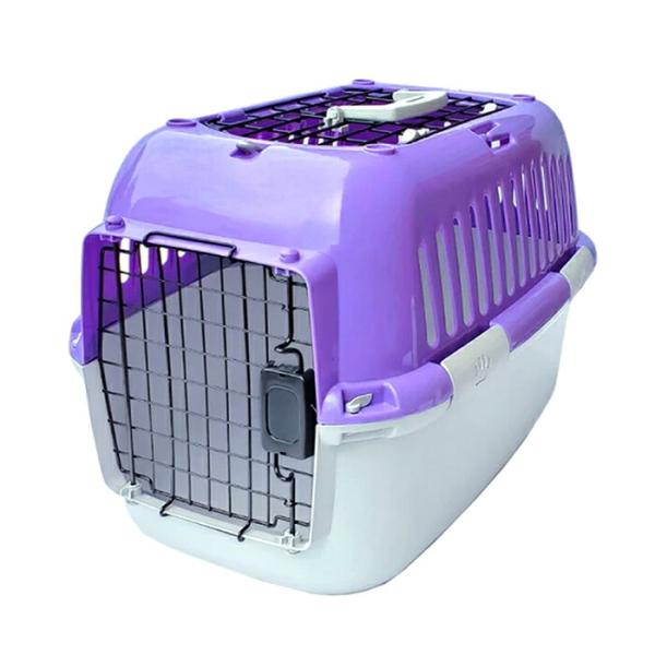 メーカー：ファンタジーワールド メーカー画像　ファンタジーワールド　ファンタジーキャリー　オープン　Ｓ　パープル　ホワイト　4995723700299　20231024　ｙ23ｍ10　mura　キャリー　クレート　コンテナ　ハードクレート　...