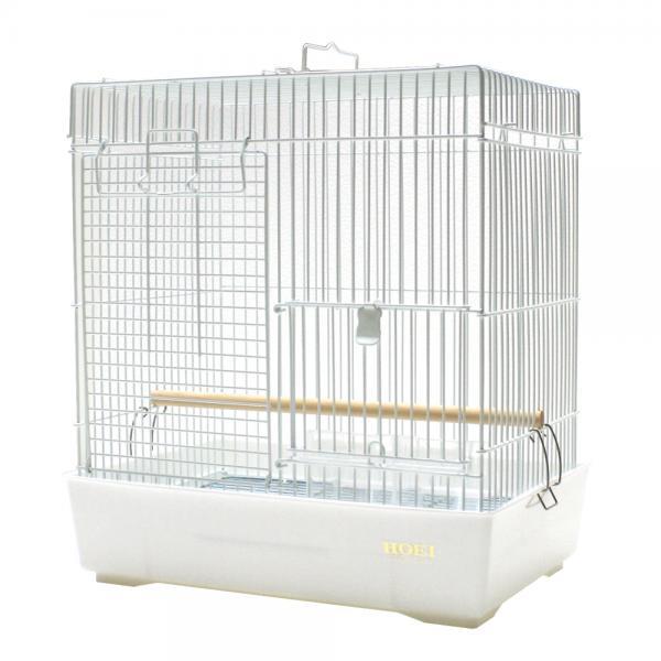 メーカー：ＨＯＥＩ minimalcages　cage　mrmp　white　4963067080155　ＨＯＥＩ　ミレニアム手のりＰ　底色：白　小動物　鳥　ケージ　ケージ・飼育容器　幅３０ｃｍ〜　奥行き２０ｃｍ〜　高さ３０ｃｍ〜　文鳥　セ...