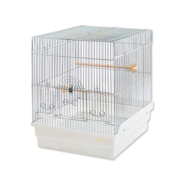 メーカー：ＨＯＥＩ minimalcages　cage　35kadg　white　_animal　小動物　鳥　ケージ　ＨＯＥＩ　３５角メッキ　底色ホワイト　白　ホーエイ　ほうえい　小鳥　セキセイインコ　ペア飼い　夫婦　複数　つがい　番い　繁...