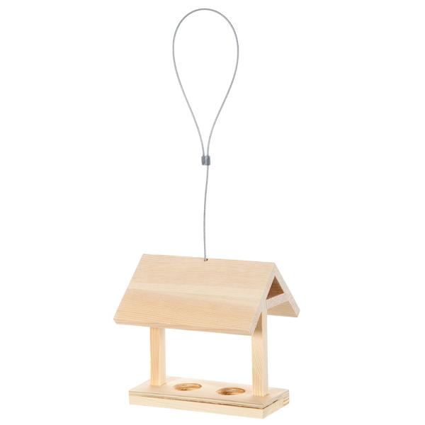 メーカー：ペッズイシバシ クオリス　野鳥の餌台　ゼリー用フィーダー　4970620020008　YMYM　KEIRYOU　鳥　餌台　エサ台　野鳥　小鳥　木製　吊り下げ　ペッズイシバシ　屋外　小動物　バードウォッチング　観察　トリ　エサ皿　皿...